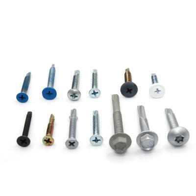 China Zinc Plated Hex Washer Head Self Drilling Screw Carbon Steel Custom Sizes ISO9001 for sale