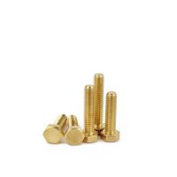China Brass Hex Bolts M3 M4 M5 M6 M8 M10 ISO9001 Certified Custom Sizes Available for sale