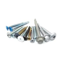 China Zinc Plated Hex Washer Head Self Drilling Screw Carbon Steel Custom Sizes ISO9001 for sale