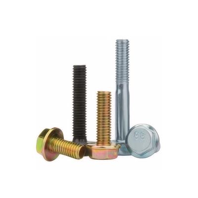 China ISO9001 Certified M5-M12 Carbon Steel Galvanized Zinc Hex Flange Bolt Custom for sale