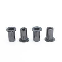 China 304 Stainless Steel Hollow Rivet Nuts Inner Threaded Flat Head 100pcs ISO DIN Standard for sale