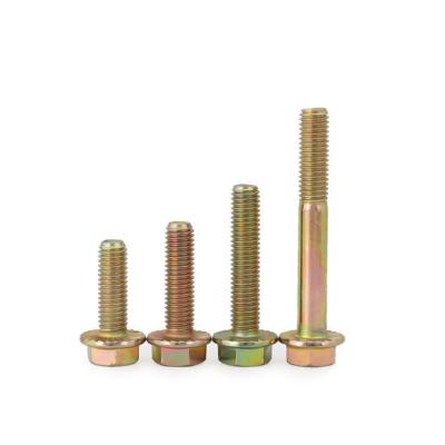 China Black Finish M6 M12 Zinc Hexagon Flange Bolt DIN6921 OEM Customized Service Provided for sale