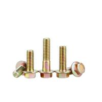 China Zinc Flange Bolt M6 M10 M12 Black Oxide Hex Head Bolts DIN 6921 OEM Service for sale