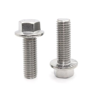 China ISO9001 Certified Customized Hex Flange Bolts M6 M8 M10 M12 Carbon Steel Stainless Steel OEM for sale