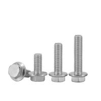 China GB Standard Passivated Stainless Steel Hex Flange Bolt M4 to M12 Class 4.8 8.8 10.9 12.9 for sale