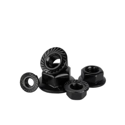 China Zinc Plated Carbon Steel Hex Flange Nuts DIN6923 M5 M6 M8 M10 M12 for Mining for sale