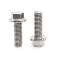 China Stainless Steel Hex Flange Bolt M8 M10 M12 ISO9001 2015 Certified for sale