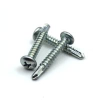 China Steel Self Drilling Screw Cross Pan Head Phillips Drive M4 M6.5 1mm 80mm Length for sale