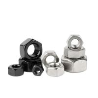 China Metric Hex Nuts M2 to M20 Zinc Yellow Chromate Plated DIN 934 Carbon Steel Stainless Steel Brass for sale