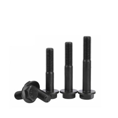 China DIN 6921 Hex Flange Bolt M6 M8 M10 x 125mm Grade 8.8 10.9 Carbon Steel Black for sale