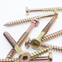 China Metric Hexagon Socket Flat Framing Head Furniture Screw Carbon Steel DIN for sale