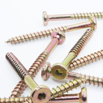 China Metric Hexagon Socket Flat Framing Head Furniture Screw Carbon Steel DIN for sale