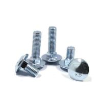 China Grade 8.8 Black Steel Carriage Bolt M6 M8 M10 M12 Yellow Zinc Plated Oval Neck with Nut for sale