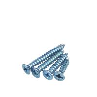 China Metric Self Tapping Screw Flat Head Stainless Steel Black Zinc Finish M3.5 to M4.8 13mm to 254mm for sale