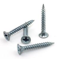 China DIN7982 Galvanized Cross Countersunk Head Self Tapping Screw Carbon Steel 100% Inspection for sale