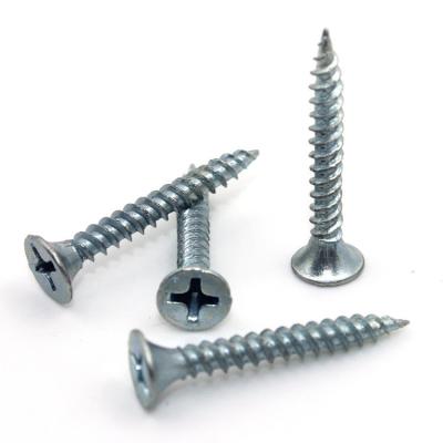 China DIN7982 Galvanized Cross Countersunk Head Self Tapping Screw Carbon Steel 100% Inspection for sale