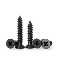 China DIN7982 Galvanized Cross Countersunk Head Self Tapping Screw Carbon Steel 100% Inspection for sale