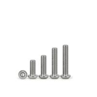 China SUS304 Stainless Steel Hex Socket Button Head Cap Screws with INCH Measurement System for sale
