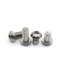 China SUS304 Stainless Steel Hex Socket Button Head Cap Screws with INCH Measurement System for sale