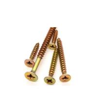 China Zinc Plated DIN7505 Countersunk Chipboard Screws for Hard MDF Furniture 4.2mm for sale