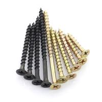 China Zinc Plated DIN7505 Countersunk Chipboard Screws for Hard MDF Furniture 4.2mm for sale