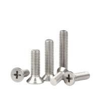 China DIN 965 SS304 Stainless steel Cross Countersunk Flat Head Screw for sale