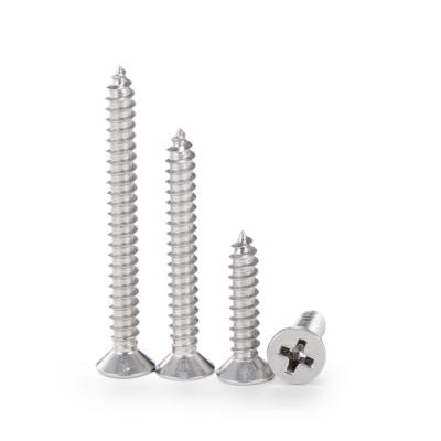 China Stainless Steel Self Tapping Screw for Wood Cross Recessed Flat Head 100000 Pieces MOQ for sale