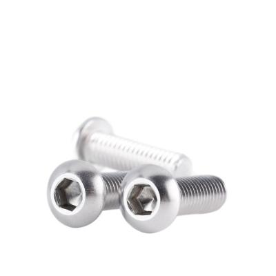 China Stainless Steel 304 M3 M8 Hex Socket Button Head Machine Screws Truss Big Head for sale