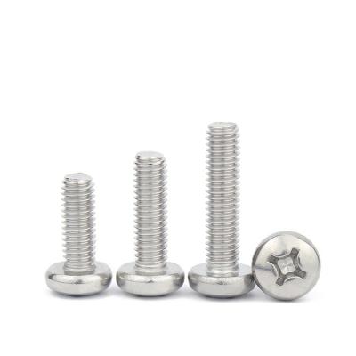 China DIN7985 SS304 Stainless Steel Phillips Pan Head Machine Screw M2-M20 Metric for sale