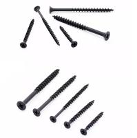 China DIN 7982 Black Wood Screws Tornillos Para Madera Metric Carbon Steel 100% Inspection for sale