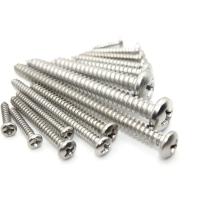 China SS304 Stainless Steel Pan Head Self-Tapping Screws for Metal Metric Sizes M3-M12 for sale