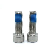 China Stainless Steel SS304 Hexagon Socket Head Bolt Blue Coating Nylon Lock Screw Cap DIN Standard for sale