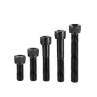 China DIN912 Hex Socket Head Cap Screw Bolt 8.8 12.9 Grade Black Zinc Plated Half Thread Steel for sale