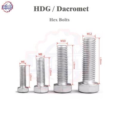 China OEM ODM Hex Head Bolts M8 M10 M12 Carbon Steel Stainless Steel Brass Galvanized Plated for sale