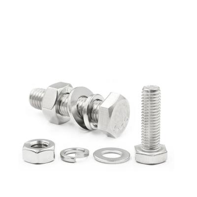 China Stainless Steel M8 Hex Bolts and Nuts ISO DIN GB OEM Customized Service for sale