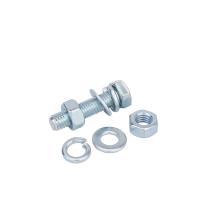 China M10 M12 M16 M20 Grade 8.8 Hex Bolt and Nut Galvanized Carbon Steel ISO9001 for sale