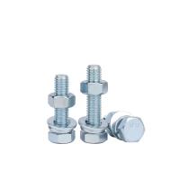 China M10 M12 M16 M20 Grade 8.8 Hex Bolt and Nut Galvanized Carbon Steel ISO9001 for sale