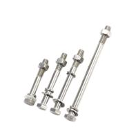 China M16 Hex Head Bolts DIN933 35mm Length Grade 8.8 Steel Zinc Plated for sale