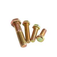 China M16 Hex Head Bolts DIN933 35mm Length Grade 8.8 Steel Zinc Plated for sale