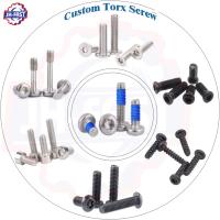 China Tamper Proof Anti-Theft Screws M2 to M8 Black Star Wood Deck Security Fasteners for sale