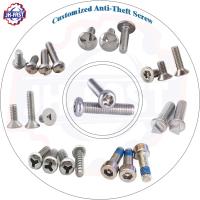 China Tamper Proof Anti-Theft Screws M2 to M8 Black Star Wood Deck Security Fasteners for sale