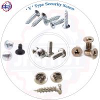 China Tamper Proof Anti-Theft Screws M2 to M8 Black Star Wood Deck Security Fasteners for sale