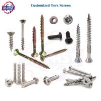 China Tamper Proof Anti-Theft Screws M2 to M8 Black Star Wood Deck Security Fasteners for sale
