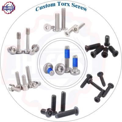 China Stainless Steel Torx Screws T5 T6 T8 T10 T15 T20 T25 Flat Pan Head Custom CNC for sale