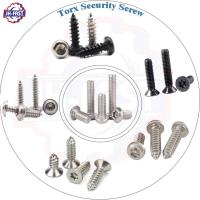 China Zinc Plated M2 M3 M4 Triangle One Way Security Torx Tamper Proof Screw with Pin for sale