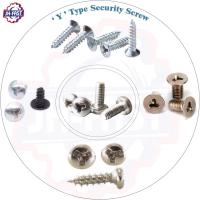 China Zinc Plated M2 M3 M4 Triangle One Way Security Torx Tamper Proof Screw with Pin for sale