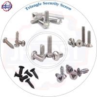 China Zinc Plated M2 M3 M4 Triangle One Way Security Torx Tamper Proof Screw with Pin for sale