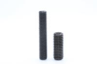 China DIN Standard M2-M10 Steel Hex Socket Set Screw Black Oxide Finish for sale