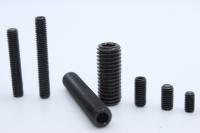 China DIN Standard M2-M10 Steel Hex Socket Set Screw Black Oxide Finish for sale