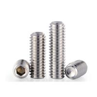 China Metric Measurement System SS304 Headless Hexagon Socket Set Screws Passivated Finish for sale